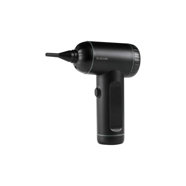 エレコム AD-ALC01BK エアダスター 電動 USB 充電式 吸引 噴射 ライト搭載 3段階風量調整 ノズル・ブラシ付属 ブラック 131