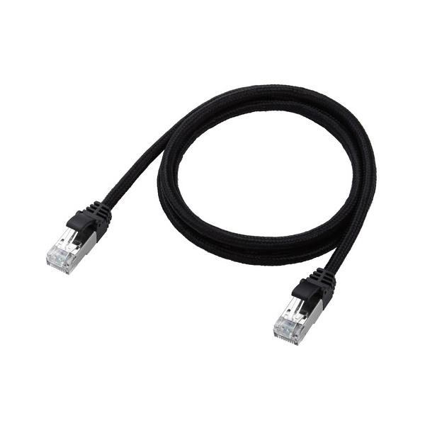 エレコム LD-OCM／BK10 LANケーブル CAT8 1m 爪折れ防止 40Gbps／2000MHzブラック  131