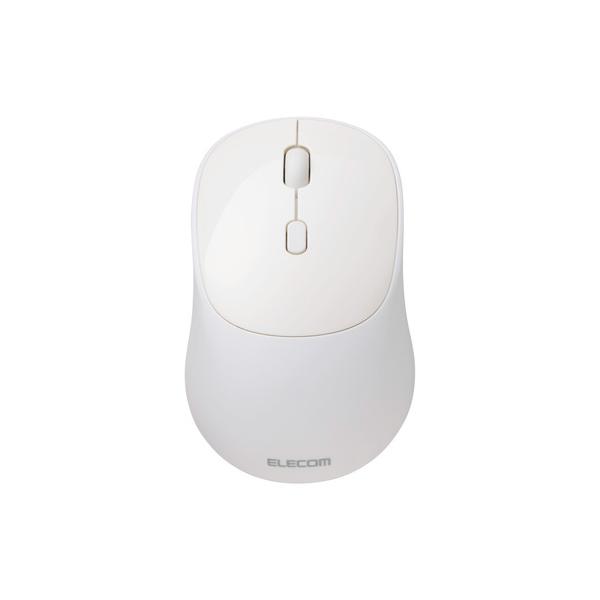 エレコム M-MY20MBSXWH マウス Bluetooth 無線 2.4GHz両対応 静音 ワイヤレスマウス 4ボタン Mサイズ Windows Mac iPad 対応 ホワイト   131