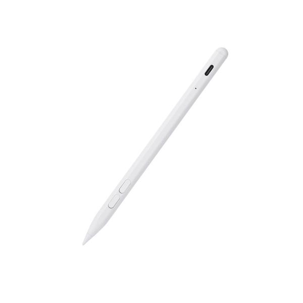 エレコム P-TPACSTAP14WH iPad タッチペン Goodnotesアプリ対応 USB Type-C急速充電 傾き検知 マグネット吸着 ホワイト   131