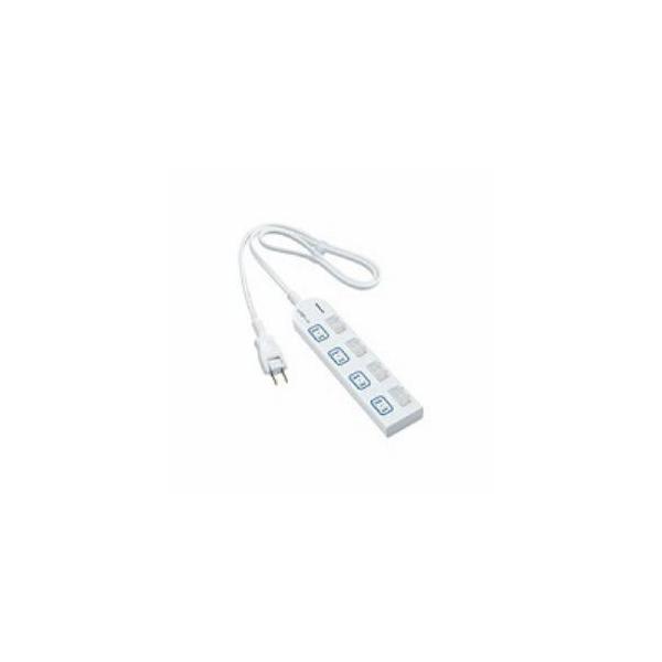 パナソニック　WHA25144WP　ザ・タップX　個別スイッチ付　4個口　1m　ホワイト 72
