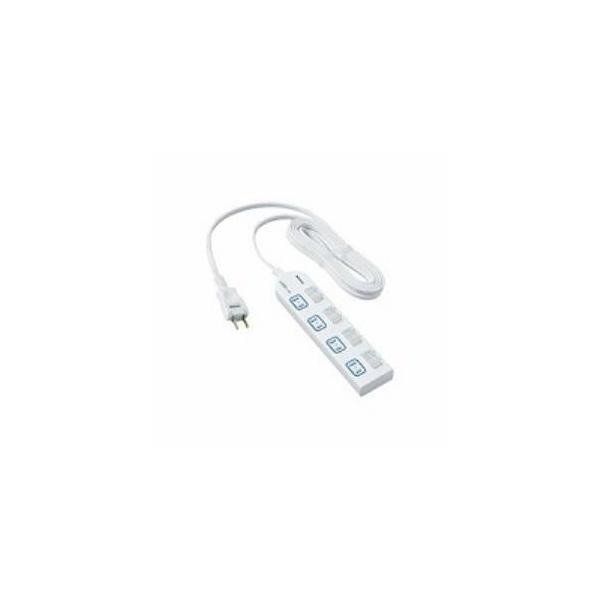 パナソニック　WHA25344WP　ザ・タップX　個別スイッチ付　4個口　3m　ホワイト 72