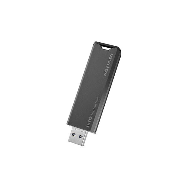 アイ・オー・データ機器 SSPS-US2GR USB 10Gbps(USB3.2 Gen2)対応 スティックSSD 2TB グレー×ブラック 124