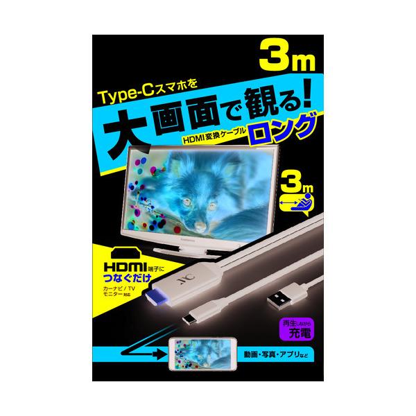 カシムラ　KD-225　HDMI変換ケーブル　3m 726