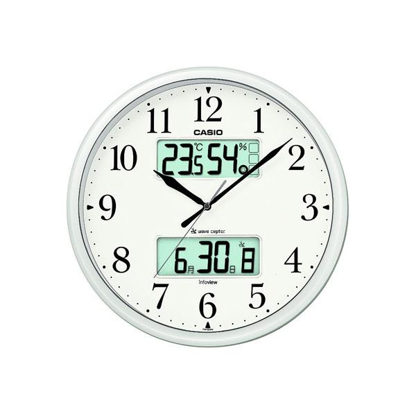 カシオ ITM-660NJ-8JF 電波時計(壁掛け時計) 生活環境お知らせ(湿度計 ／ 温度計)タイプ 820