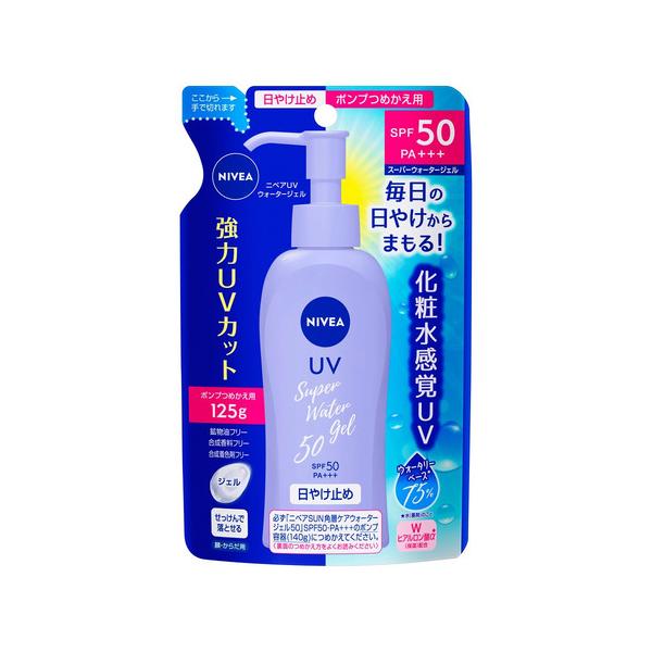 花王(Kao)　ニベアUV　ウォータージェル　SPF50　［ポンプつめかえ用］125g 878