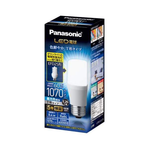 パナソニック　LDT8DGST6　LED電球　T形タイプ　E26　60形相当　1070lm　昼光色相当　断熱材施工器具・密閉型器具対応 71