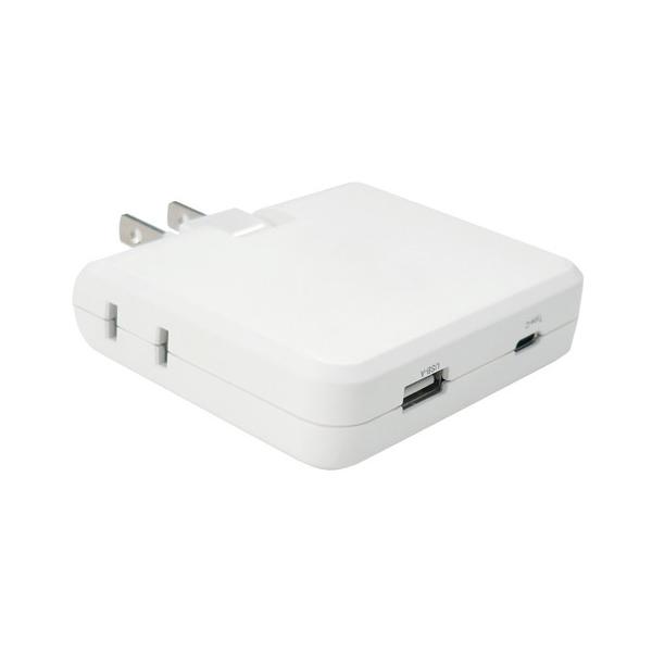 OSMA TP-A2UCP35WH USBコンセントタップ 35W対応 薄型 コンセントx1 USBポートx1 Type-Cポートx1 ホワイト 500