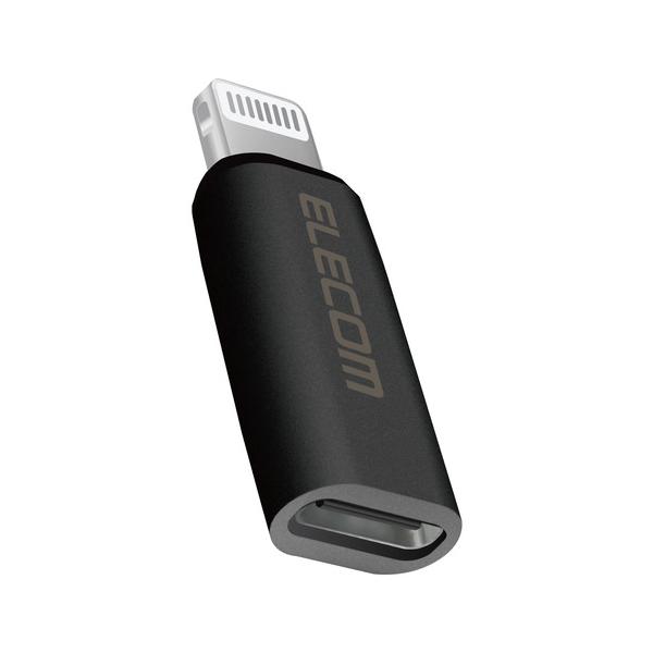 エレコム MPA-CFLMBK USB変換アダプター(USB Type-Cポート - Lightningプラグ) ブラック  500