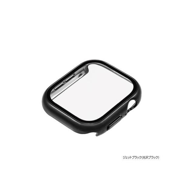 ナカバヤシ SMWC-AW461BK Apple Watch Series10用 高硬度9Hガラス+ケース 46mm  ジェットブラック 500