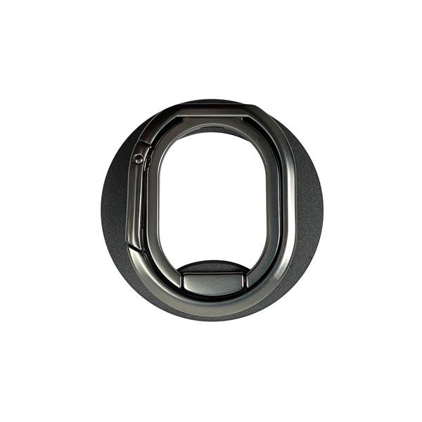 MigMag MIMG-05BK MagSafe対応 スマホリング カラビナタイプ ブラック 500