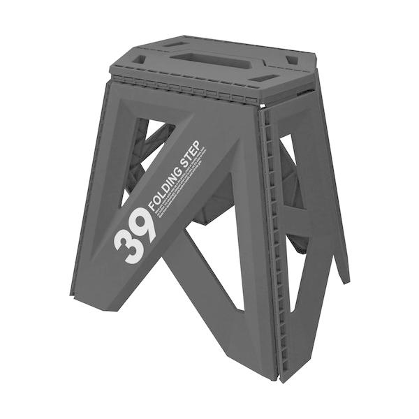 トレードワン 折りたたみ踏み台 セノビー ソリッド LG39 30786 高さ39cm ブラック 446
