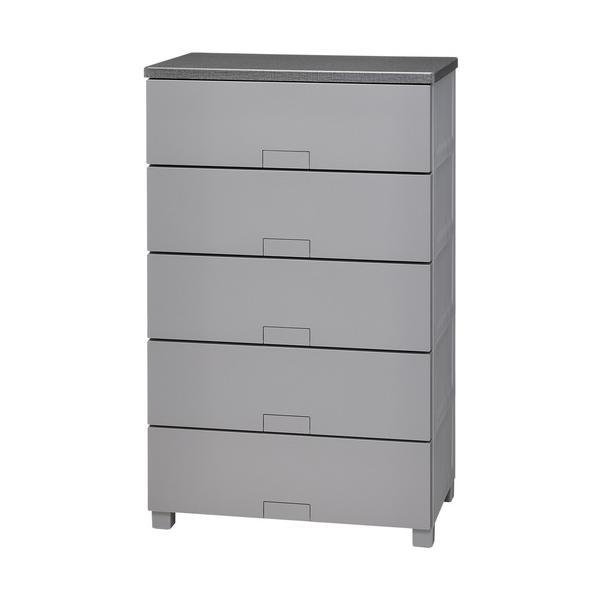 天馬 フィッツチェストFF6505 フルフラット 5段 収納 タンス グレー 446