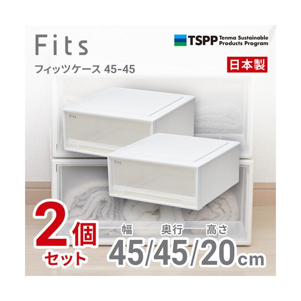 天馬 フィッツケース 45-45 高さ20cm 収納ケース 小物 Wクリア 446