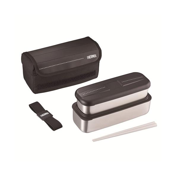 THERMOS サーモス フレッシュランチボックス 1100ml 2段式 食洗機対応 DSD1105WDBK 446