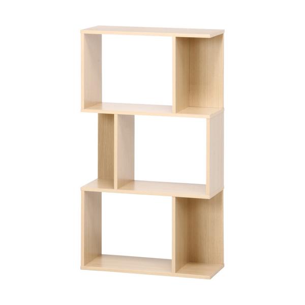 不二貿易 S型ディスプレイラック3段 ナチュラル 98710  448