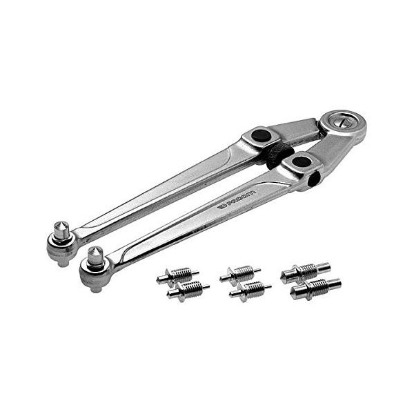 ・ブランド: Facom・商品名: Adjustable Pin Spanner Wrench, 9-3/4 in. L・材質/仕上げ: Alloy Steel / Satin・長さ: 本体長さ 9.75 in（約24.8 cm）・型番: ...