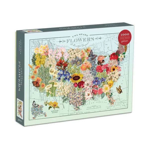 ・こちらの商品は並行輸入品です。・1,000-PIECE PUZZLE - The Wendy Gold USA State Flowers 1000-piece jigsaw puzzle from Galison is just the...