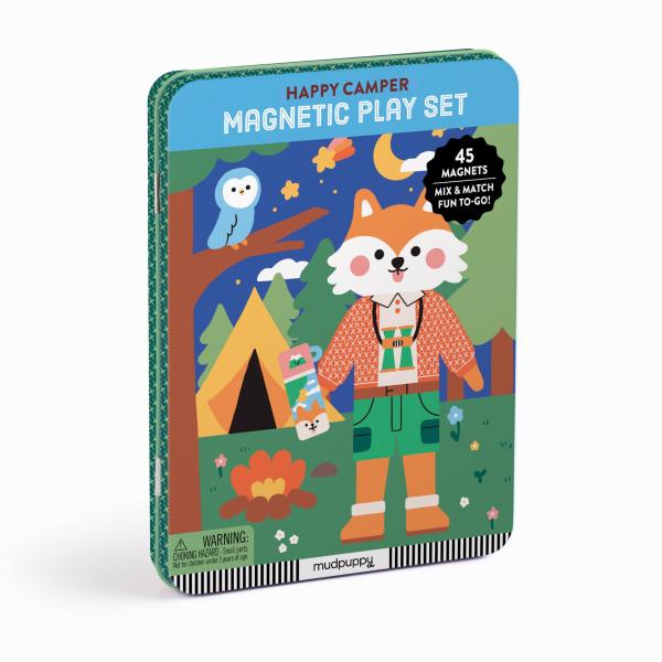 ・MAGNETIC TOY FOR KIDS - Dream up some forest animal mix and match fun with Happy Camper Magnetic Play Set and create yo...