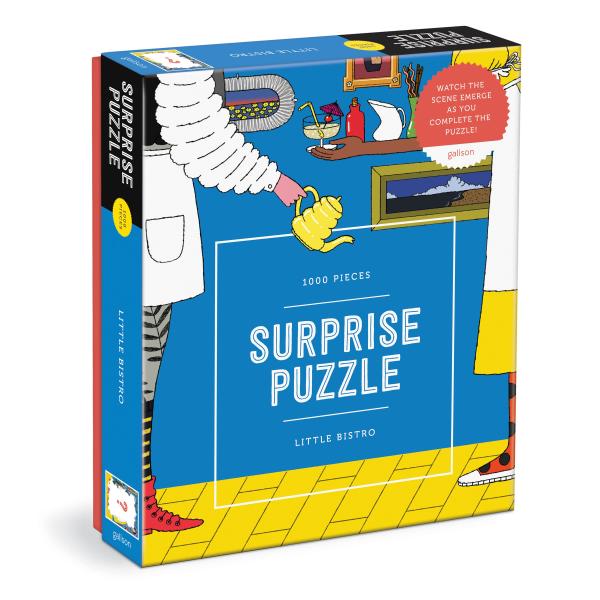 ・1,000-PIECE PUZZLE - The Le Bistro 1000 Piece Surprise Puzzle from Galison is the perfect amount of exciting and challe...
