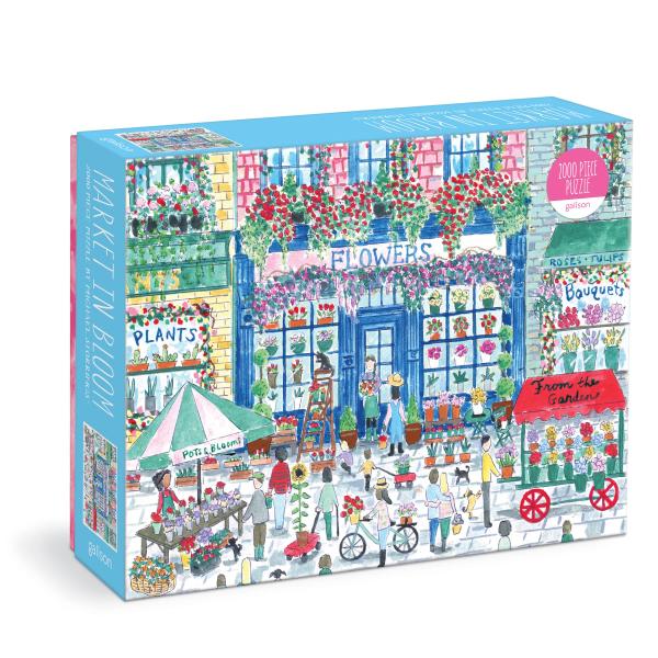 ・2,000-PIECE PUZZLE - The Michael Storrings Marketing in Bloom 2000 Piece Puzzle from Galison is a challenging jigsaw pu...