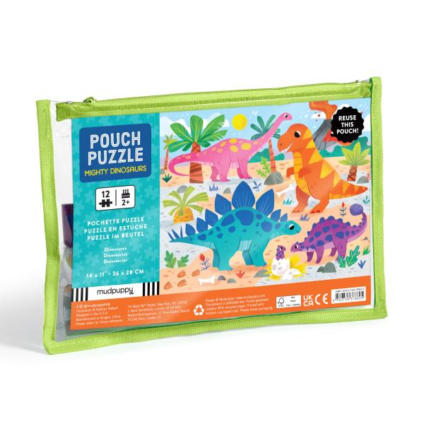 ・? 12-PIECE PUZZLE: The Mighty Dinosaurs 12-Piece Jigsaw Puzzle from Mudpuppy is perfect for children aged 2 and up. The...