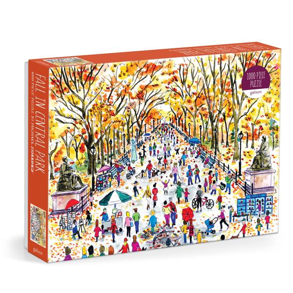 ・1000-PIECE PUZZLE - The Michael Storrings Fall In Central Park 1000 Piece Puzzle from Galison is just the right level o...