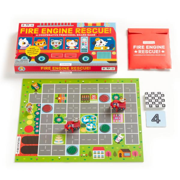・BOARD GAME - Introducing Fire Engine Rescue by Mudpuppy, the most adorable cooperative board game for preschoolers! Coo...