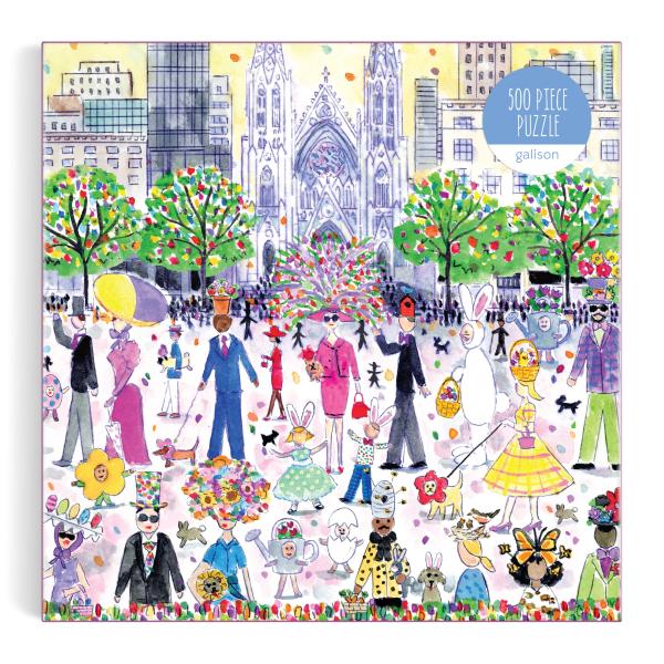 ・500 PIECE PUZZLE - Michael Storrings Easter Parade puzzle captures the joy and energy of a springtime Easter Parade in ...