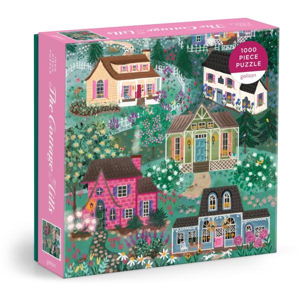 ・1000 PIECE PUZZLE - Immerse yourself in the picturesque charm of a quaint neighborhood with Galison's captivating 1000-...