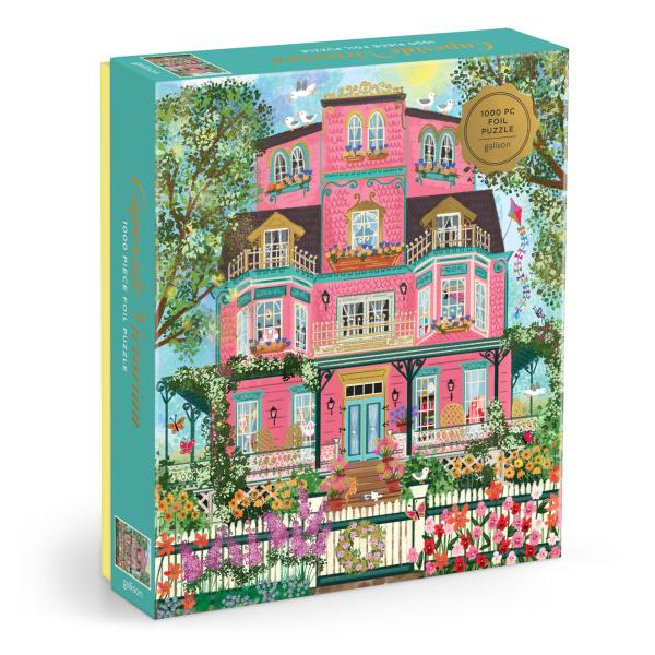 ・1000 PIECE PUZZLE - Step into the picturesque charm of springtime with Galison's exquisite 1000-piece puzzle featuring ...