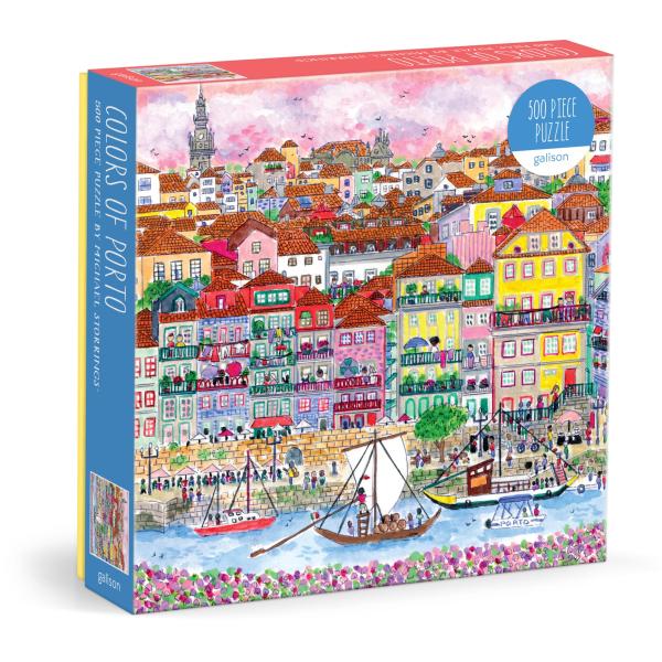 ・500 PIECE PUZZLE - Experience the vibrant charm of a Portuguese summer with Galison's Colors Of Porto 500 Piece Puzzle,...