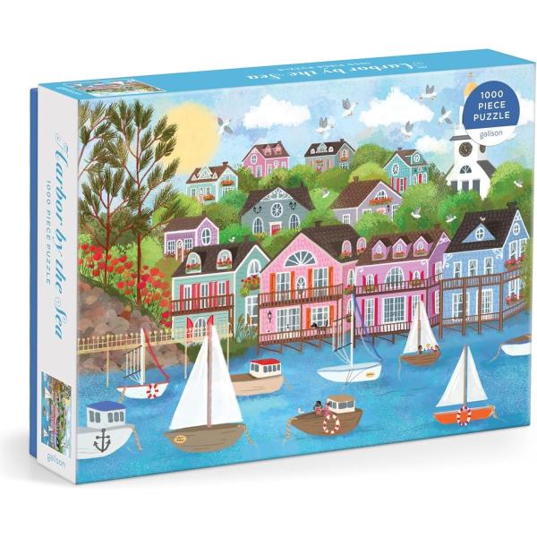 ・1000 PIECE PUZZLE - Immerse yourself in the timeless beauty of Nantucket's shores with Galison's captivating 1000-piece...