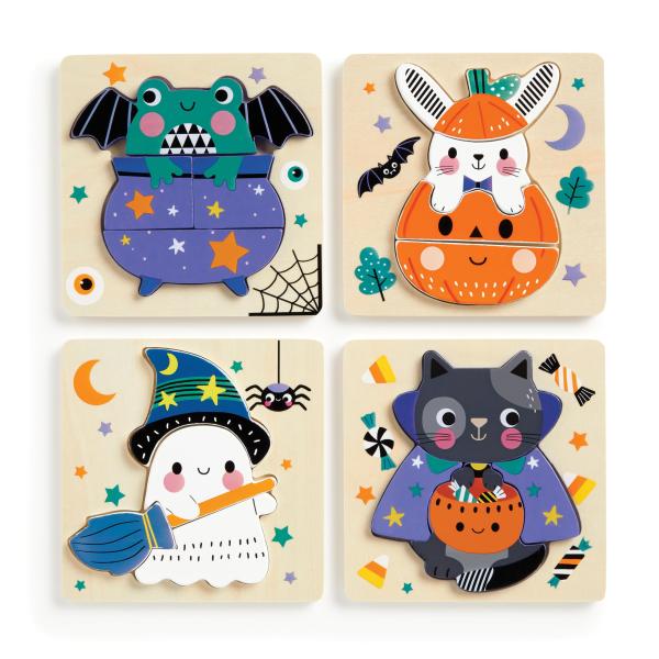 ・SET OF 4 WOODEN PUZZLES - Introducing our new 4 wooden puzzle set featuring the adorable creatures and furry friends ge...