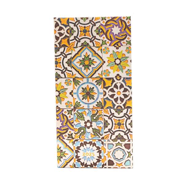 ・Vibrant Design: This weekly planner features a stunning multicolor azulejos design, inspired by the decorative ceramic ...