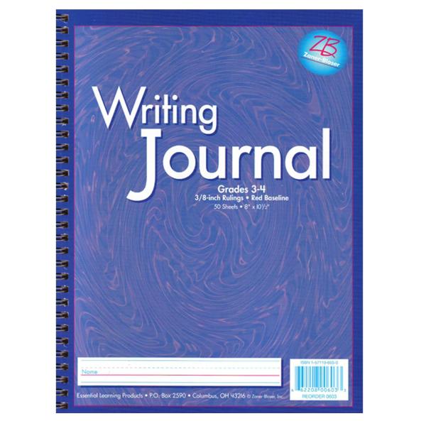 ・High-quality writing journals feature Zaner-Bloser rulings appropriate for elementary grades・Lined paper aids in the de...