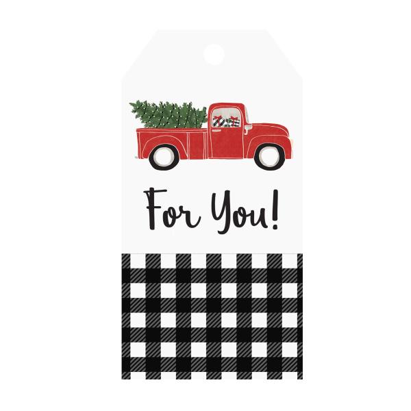 ・ファッショナブルなギフトタグ:GraphiqueのPlaidTruckシングルギフトタグで、完璧なプレゼントに至るまでジングルしましょう。 16個のタグとパン屋の紐でさらにタッチを加え、ギフトにいつもお祝いのタグが付けられます。・丈夫で楽...