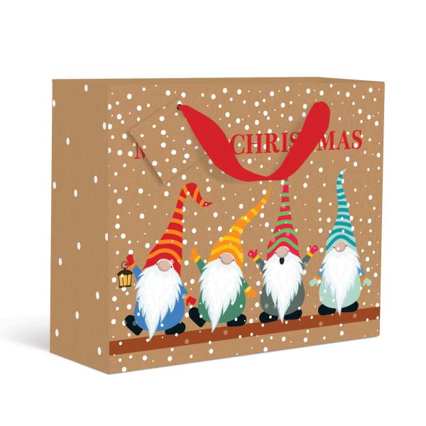 ・Landscape Dimensions: 10"x 4"x 8.5"・Portrait Dimensions: 8.5"x 4" 10"・Includes coordinating gift tag・Ribbons Handles