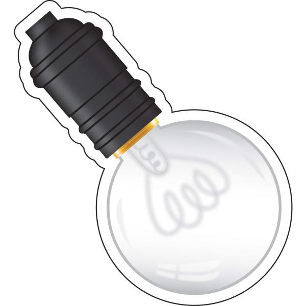 ・Versatile Learning Tool: Schoolgirl Style's Industrial Chic Light Bulb Cutouts add the perfect touch to bulletin boards...