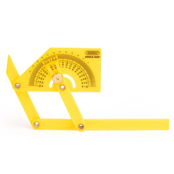 ・INSIDE, OUTSIDE AND SLOPED ANGLES - this plastic protractor/angle finder measures inside, outside and slope angles.・FOU...