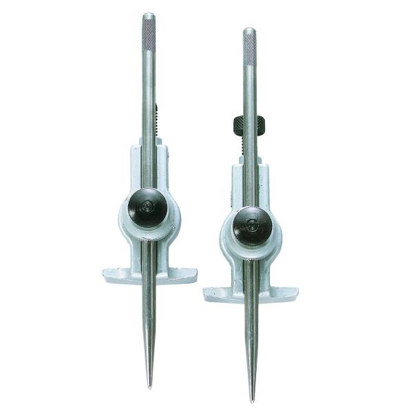 ・SET OF TWO- Set includes 2 trammels and two 6 inch scriber points・ADJUSTABLE- Fine adjusting screw for point setting・FI...
