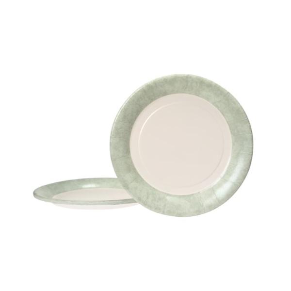 ・Package of eight salad/dessert paper plates・Measure 8 inches in diameter・Heavy paper is plastic-coated for durability・P...