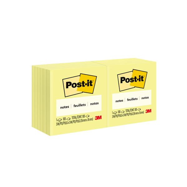 ・GET ORGANIZED: Each pack includes 12 pads of 3 in. x 3 in. notes, with 100 sheets per pad, great for your office, work ...