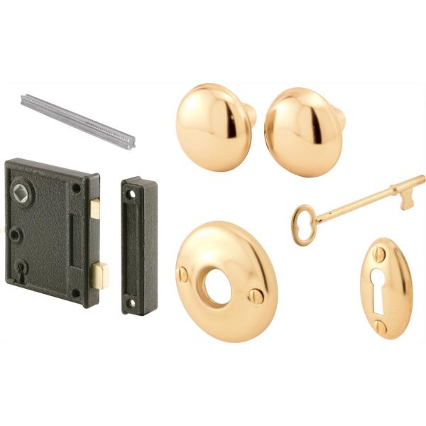 ・REPLACE ANTIQUE LOCK SETS - The vintage look of the Prime-Line E 2437 Vertical Trim Lock Set is a great match for the o...