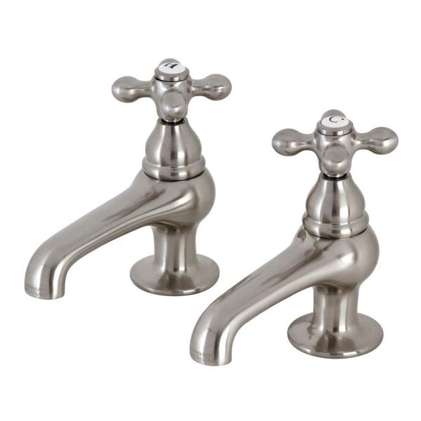 ・真鍮製。・デッキマウント2穴取り付け。・1.2 GPM/4.5 LPM水流率60PSI。・標準1/2インチIPS接続。・1-1/4インチの注ぎ口クリアランス。・注ぎ口の長さ3-1/2インチ。・デュアルクロスハンドルで回転が簡単。・耐腐食性...