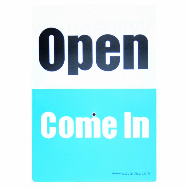 ・Dual sided Open and Will Return sign・Open, Come In on one side・Will Return with moveable hand clock on the other・Weathe...