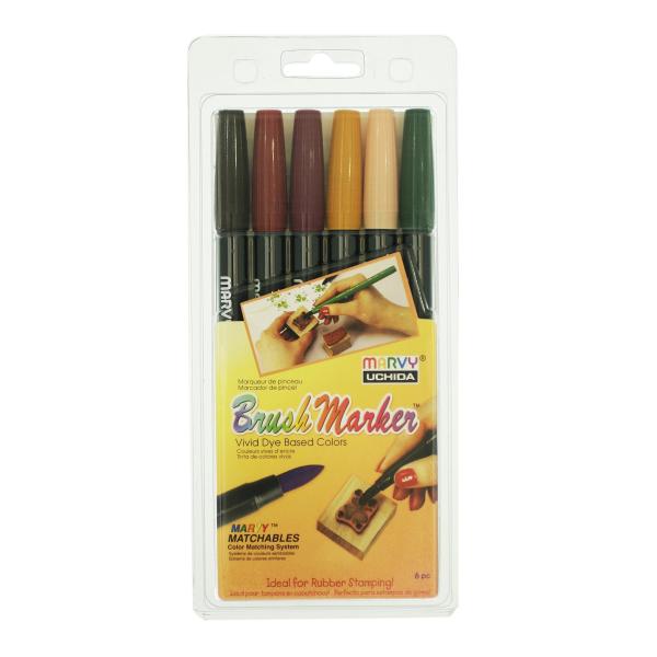 ・Marvy brush marker is ideal for rubberstamping・Brush tip・Consists of a water based dye ink that is acid free, non toxic...