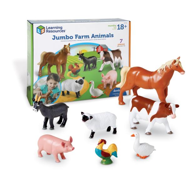 ・PERFECT SIZE FOR LITTLE HANDS - Oversized farm animals designed specifically for toddlers and preschoolers with an easy...