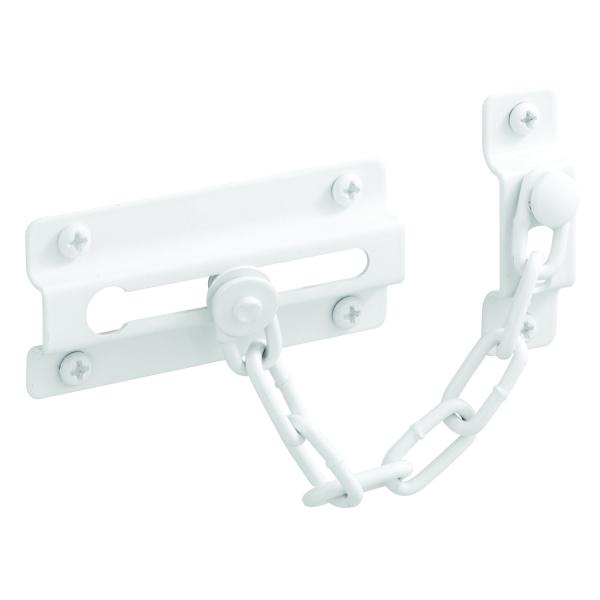 ・This Chain Door Guard is a security locking device for swing-in entry doors that allows for safe viewing and ventilatio...