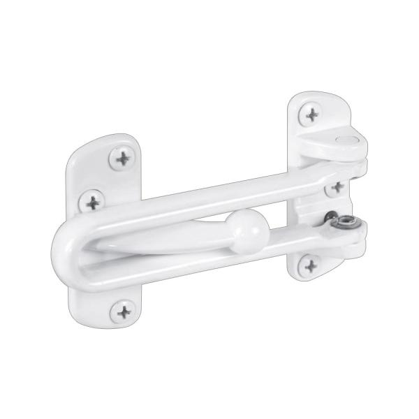 ・SECURITY LOCK - This swing bar lock is a security locking device for hinged swing-in doors, allowing a door to be sligh...